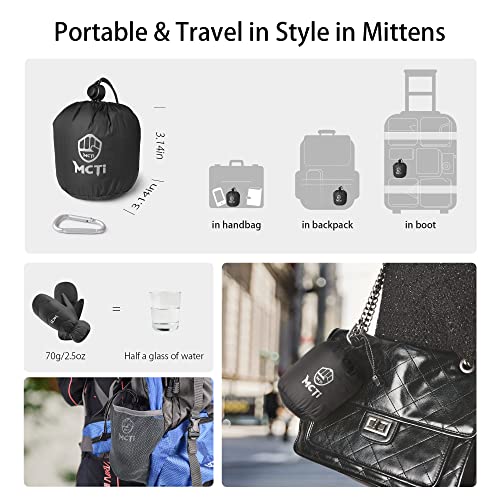 Snapklik.com : Womens Goose Down Mittens Waterproof Touch Screen ...