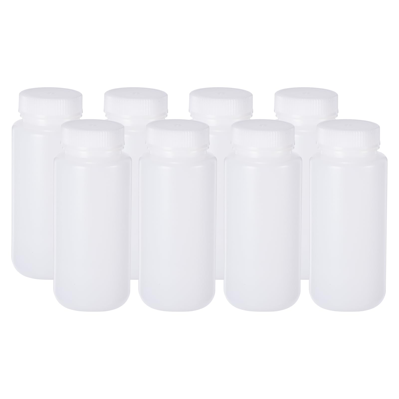 Amazon.com: PATIKIL 8 Pcs 500ml Reagent Bottles, HDPE Wide Mouth Round ...