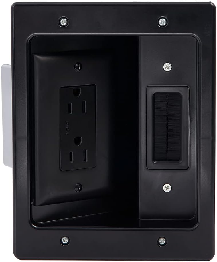 Amazon.com: Bryant Electric RR1512W 2-Gang Recessed TV Connection ...