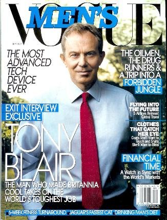 Men's Vogue Magazine - September 2007: Tony Blair, Ana Ivanovic ...
