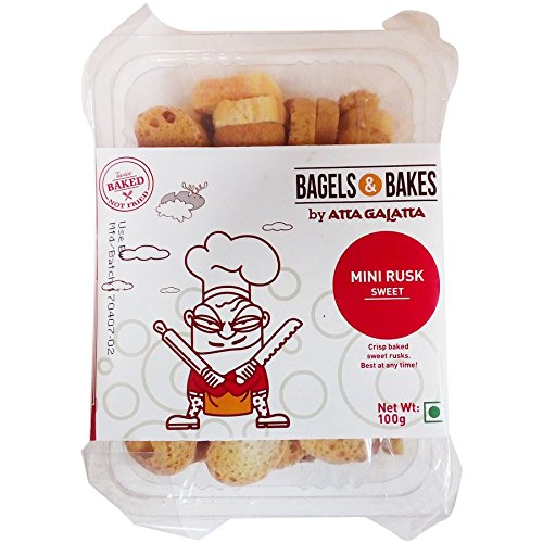 Bagels & Bakes Mini Rusk - Sweet, 100g Pack : Amazon.in: Grocery ...
