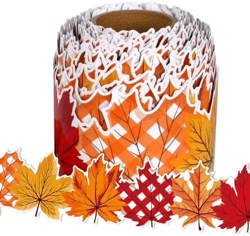 Amazon.com: Fall Maple Leaf Border, 65.6Ft Autumn Leaves Border Trim ...