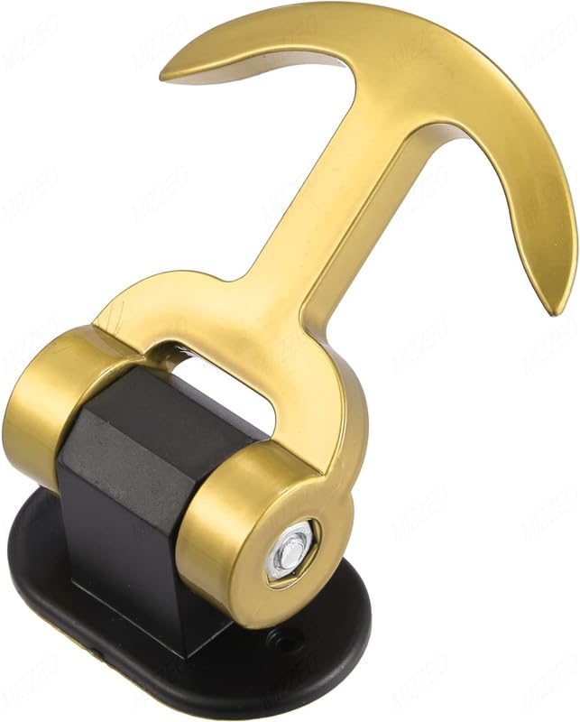 MIZZEO Gold T-Shape Tow Hook Kit with Stylish Bumper Sticker, Sleek ...