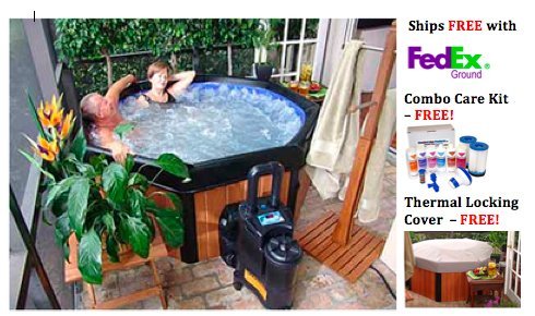 Amazon.com : 6ft Simulated Wood Sided Spa-N-A-Box : Bath Spas : Beauty ...