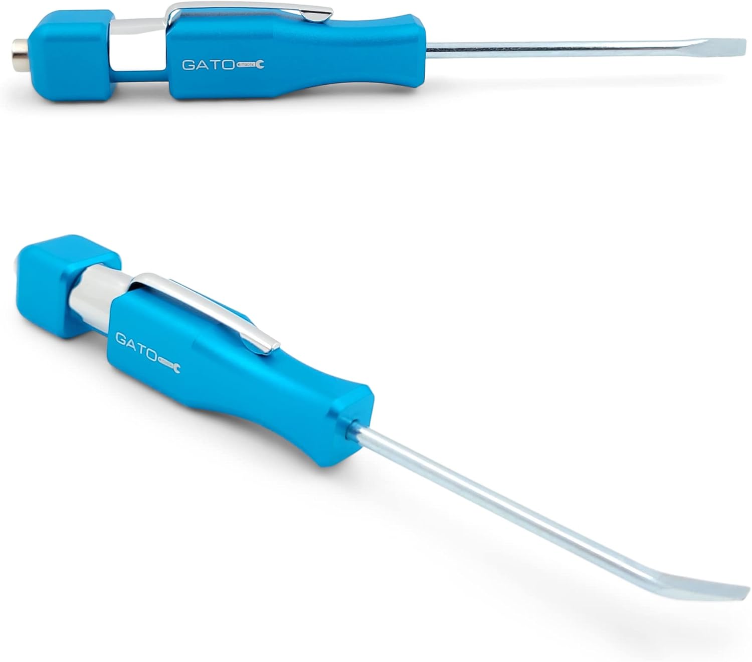 Pocket Mini Pry Bar Tool with Clip and Magnet - Gato Tools (Blue ...