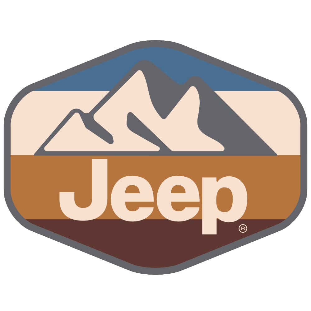 Jeep Mountain Range Stickers Jeep Mountain Logo Premium Screen Printed ...