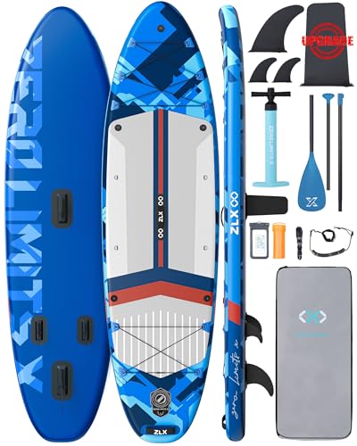 ZLX 11.5 FT Inflatable Stand Up Paddle Board with Accessories Premium ...