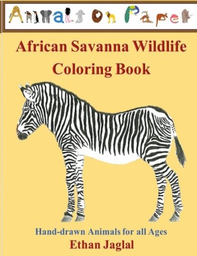 Amazon.com: African Savanna Wildlife Coloring Book: Hand-drawn Animals ...