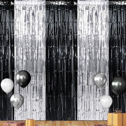 Amazon.com : 6 Pack 3.3Ft x 6.6Ft Graduation Foil Fringe Curtain ...
