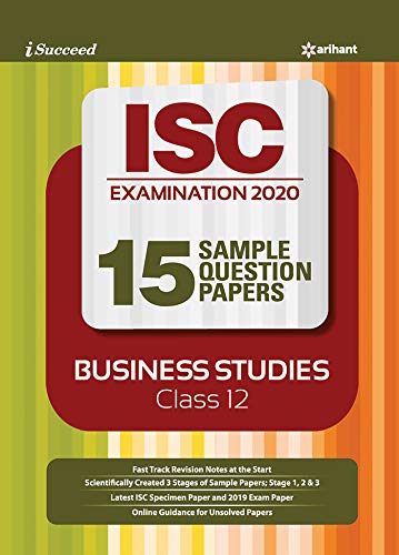 15 Sample Question Papers ISC business studies class 12 2019-2020 (Old ...