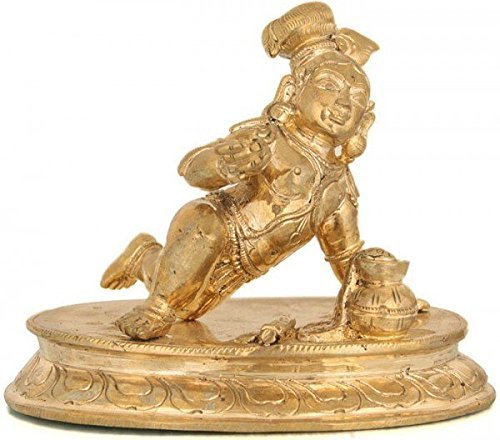 Buy Idol Collections Butter Krishna Murti Statue Idol Brass Statue ...