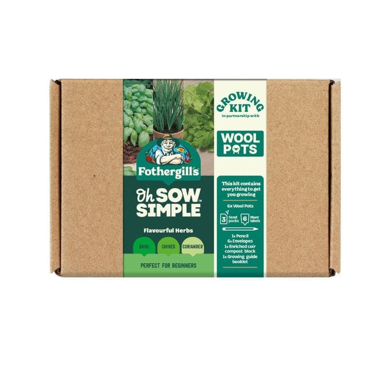 Fothergills's Oh Sow Simple Herbs Growing Kit, Basil Sweet Seeds Chives ...