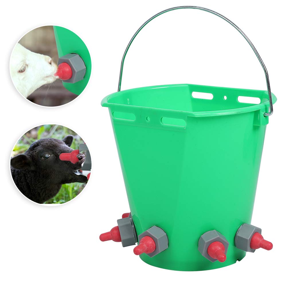 Snapklik.com : EVTSCAN 8L Calf Feeder Bucket,Plastic Milk Feed Bucket ...