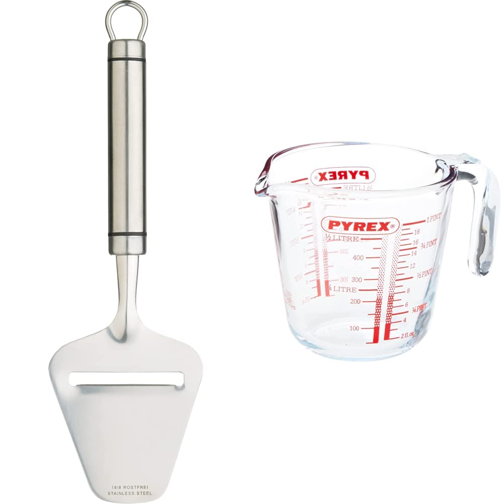 KitchenCraft Professional Cheese Slicer, Stainless Steel, Sharp Blade ...