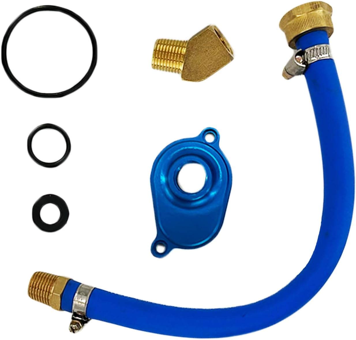 Amazon.com: Fudatong 6.0L Oil Cooler Flush Kit with Black Aluminum ...