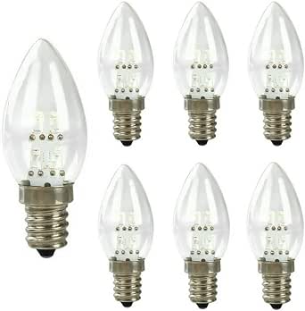 YNiuniunnq Warm white, 7 Pcs 220V 1W C22 E12 LED Bulb Candle Light Bulb ...