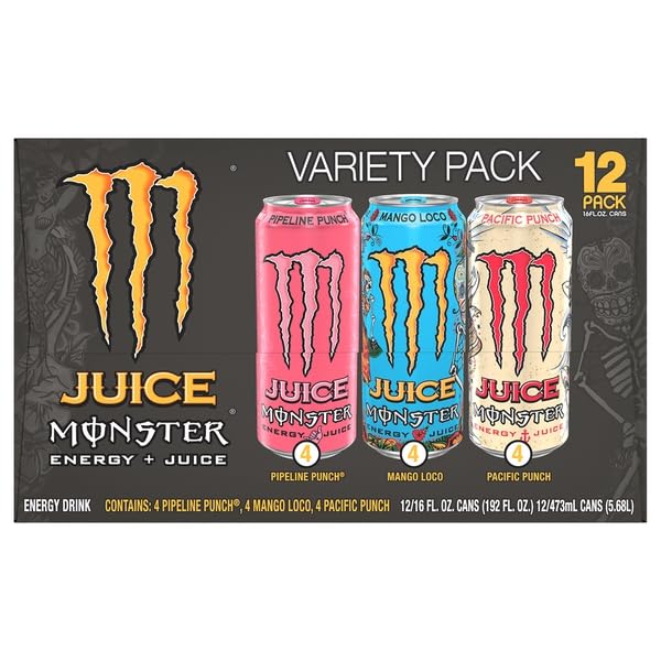 Amazon.com : Monster, Energy Drink Variety Pack, 192 Fl Oz : Grocery ...