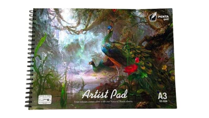 Penta Quill Drawing Artist Pad A3 125 GSM | 50 Sheets | 29.7 Cm X 42 Cm ...