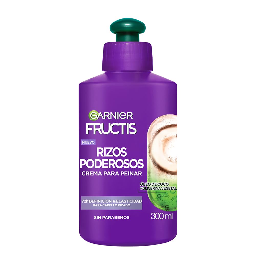 Garnier Fructis Crema para Peinar Rizos Poderosos, 300 ml : Amazon.com ...