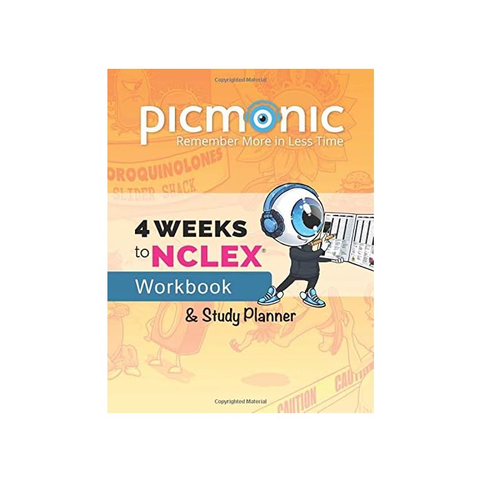 Buy 4 Weeks to NCLEX® Workbook & Study Planner: Nursing Mnemonic Visual ...