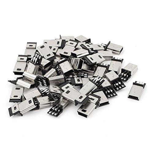 Buy DealMux 45pcs Mini 5 pinos USB Tipo B Masculino conector PCB ...