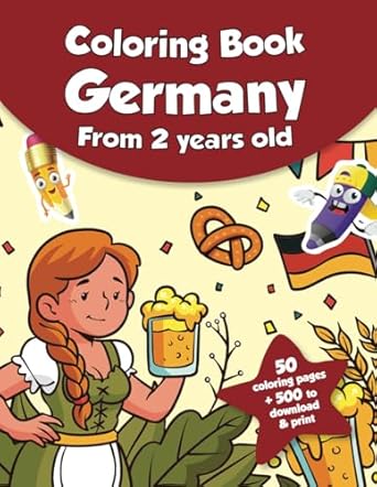 Coloring book for kids - Germany (from 2 years old): 50 coloring pages ...