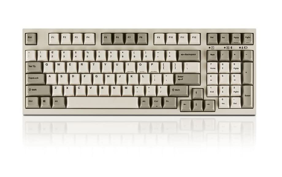 Amazon.com: Leopold FC980MBT Two Tone White Bluetooth PD Double Shot ...
