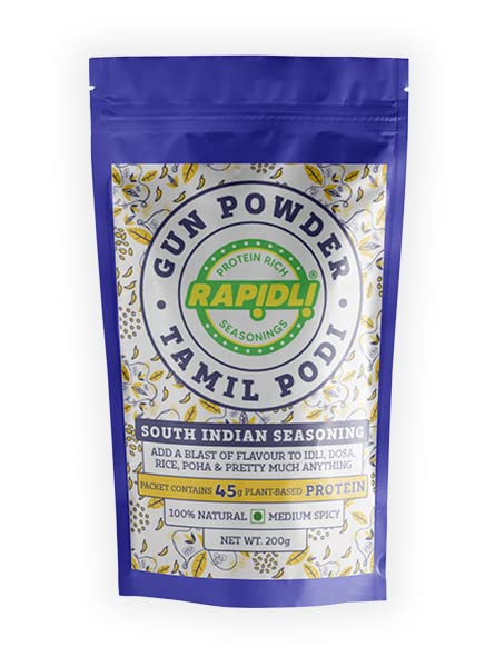 Rapidli Tamil Podi (Gunpowder Masala, Podi), 200 gm - Medium Spicy ...