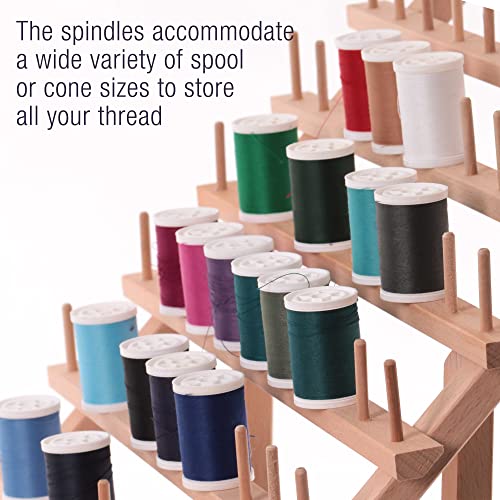 Snapklik.com : Premium Beechwood 120-Spool Sewing And Embroidery Thread ...