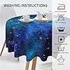 Amazon.com: FREEHOTU Galaxy Space Nebula Round Tablecloth Thicken Desk ...