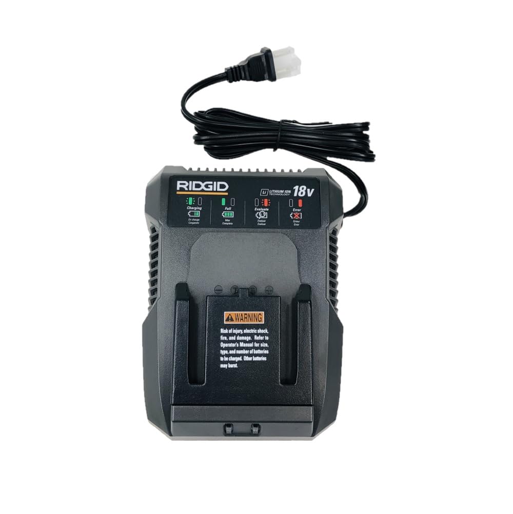 Ridgid 18v Charger: R86092 18 Volt Dual Chemistry Lithium Ion Charger ...