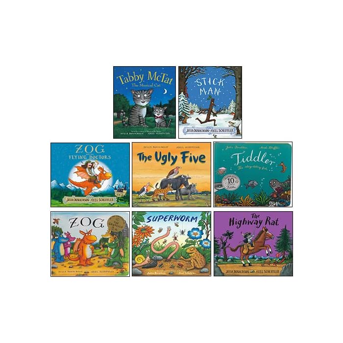 Buy Julia Donaldson and Axel Scheffler Early Readers Collection 8 Books ...