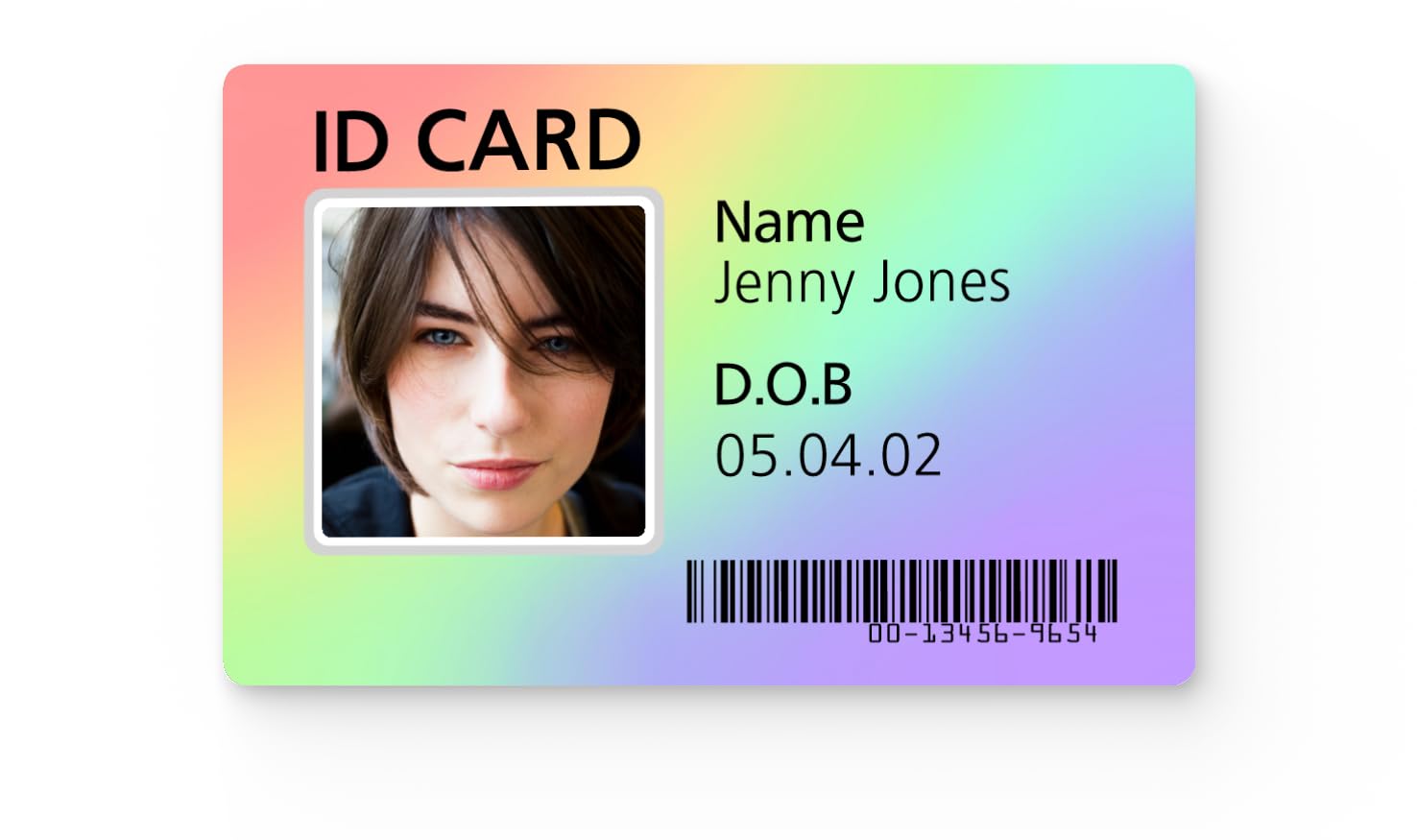 Personalised UK ID Cards with Photo, Name, and Date of Birth - Ideal ...