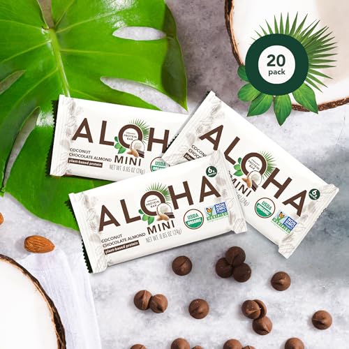 ALOHA - Barra de Proteína Vegetal Orgânica MINIS | Coco Chocolate ...