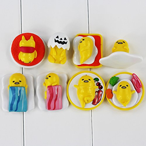 Buy Pi² Gudetama Lazy Egg Yolk Brother Gudetama Action Figure 8pc Set ...