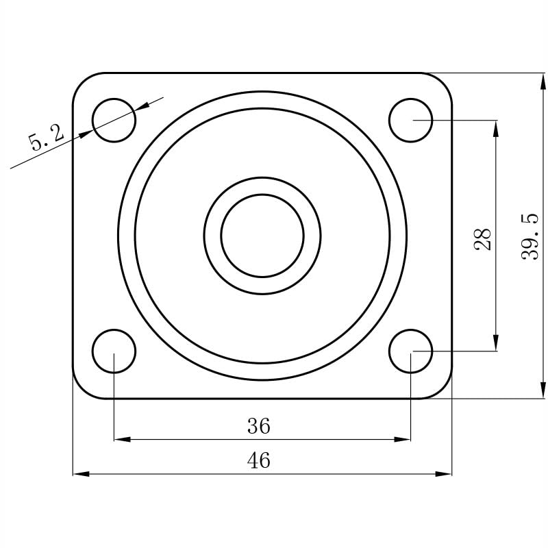 Snapklik.com : NERILEE 1.5 Inch Caster Wheels Rubber Caster No Brake ...