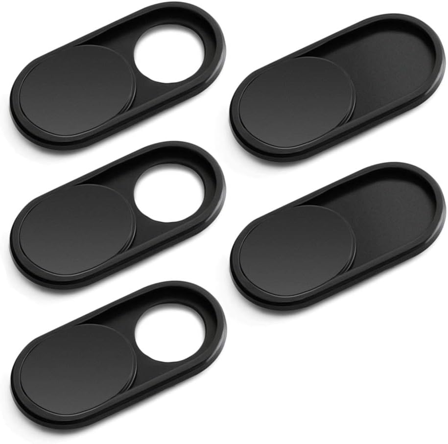 CloudValley Webcam Cover Slide, [5 Pack] 0.6mm-Thin Metal Web Camera ...