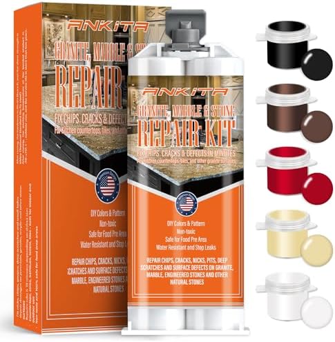 Granite Countertop Repair Kit (Color Match), Marble Repair Kit, Quickly ...