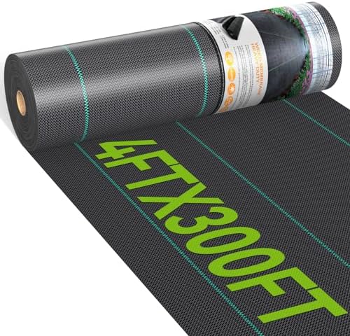 Amazon.com : Winisok Weed Barrier Landscape Fabric Heavy Duty, 4FT x ...