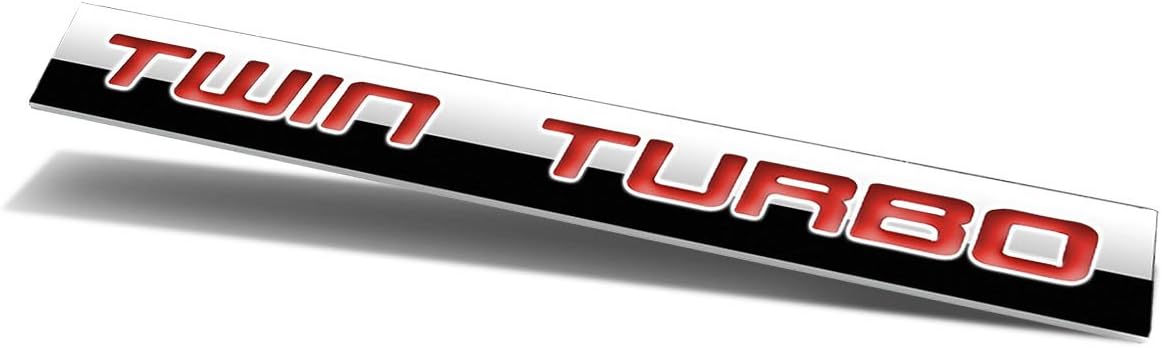 Amazon.com: EmbRoom Chrome Finish Metal Emblem Turbo Diesel Badge (Red ...