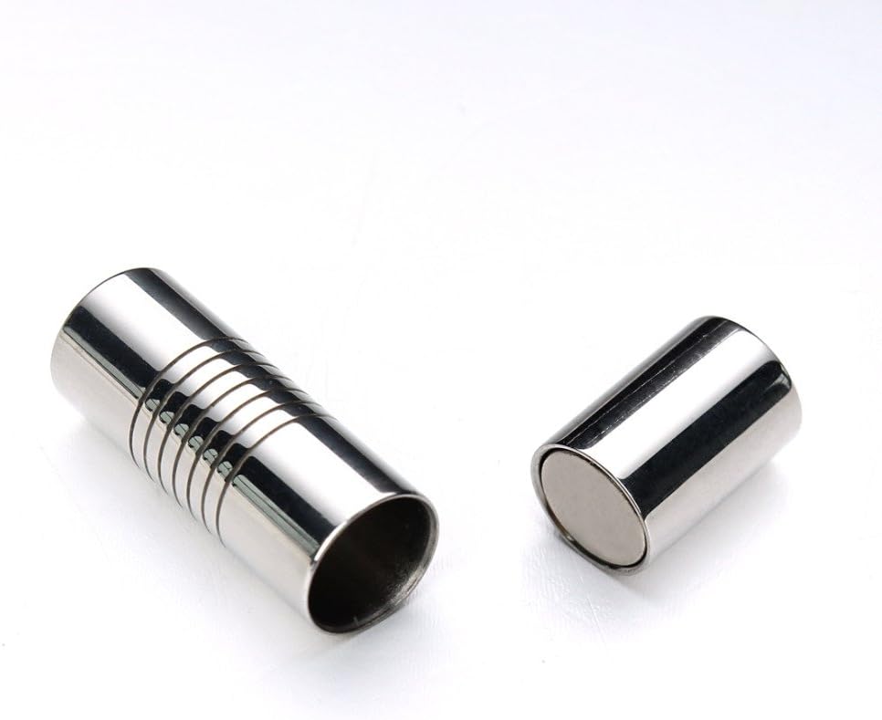 Amazon.com: 20 Sets Leather Cord End Caps Magnetic Clasps 4 Size 4mm ...