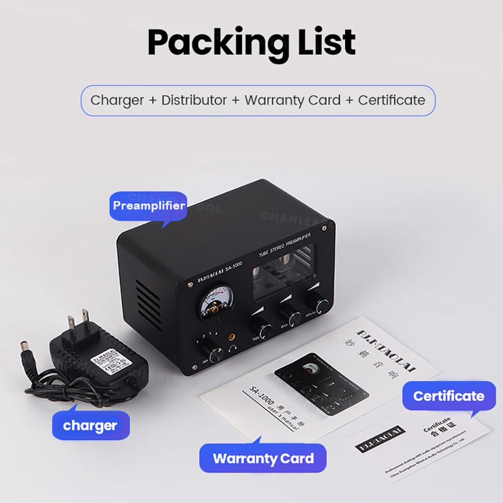 Snapklik.com : Audiophile Tube Preamplifier Audio HiFi Electric Tube Amplifier 4 Inputs 2 ...