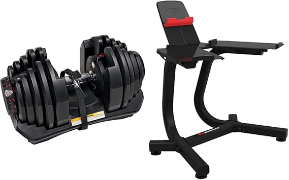 Bowflex Unisex Adult Selecttech 1090i Hantel, Schwarz/Rot ...