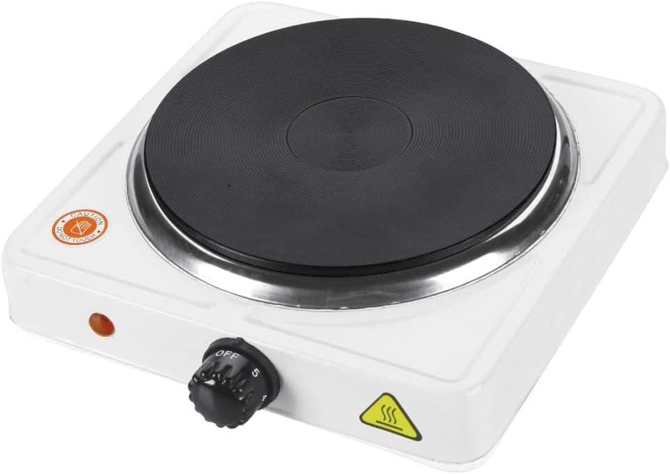 Geepas 1000W Single Hot Plate Precise Table Top Cooking – Cast Iron ...