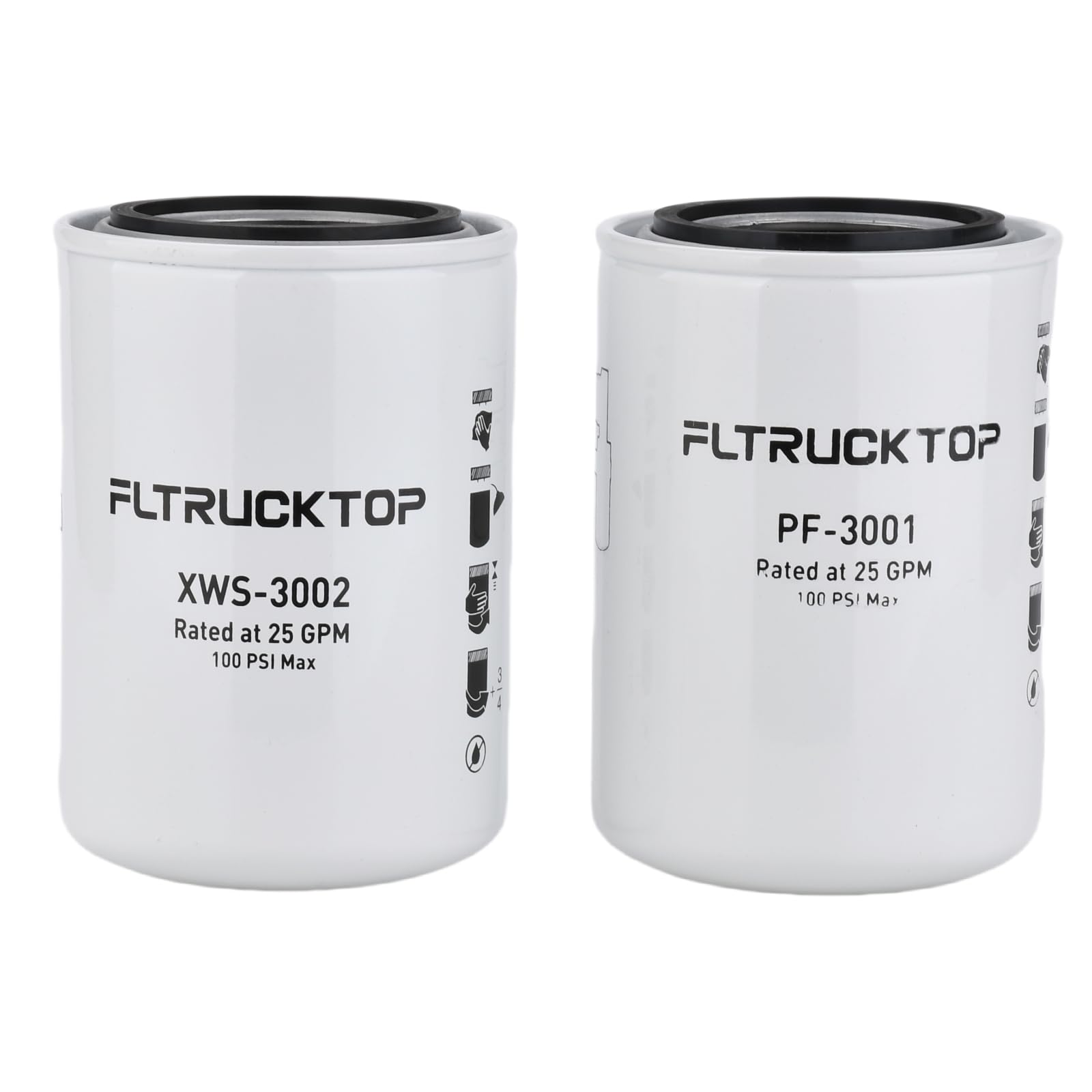 Amazon.com: FLTRUCKTOP XWS-3002 PF-3001 Water Separator Fuel Filter kit ...