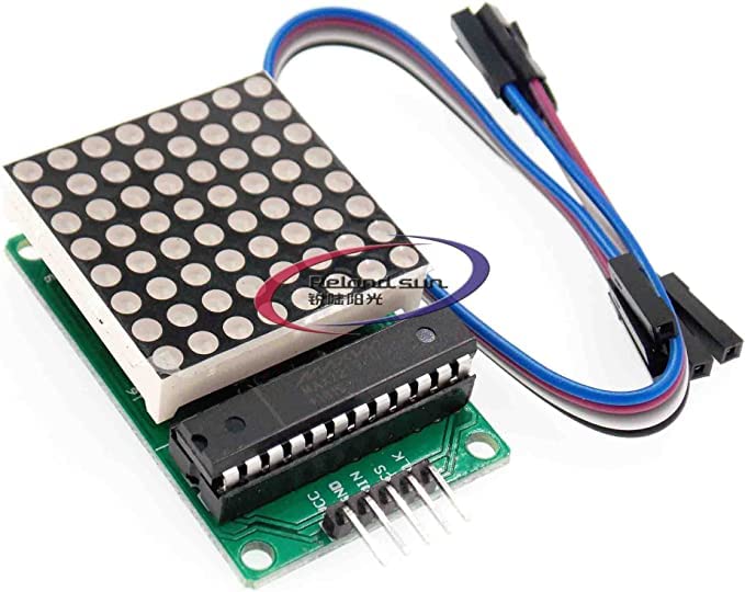 5 unids MAX7219 módulo de matriz de puntos DIY Kit 5V interfaz 8 x 8 ...