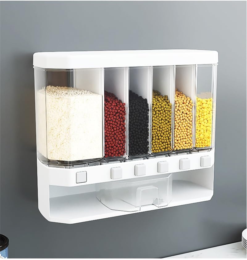 Buy RKOMS Unbrakable Kitchen Storage Container-Wall Mounted Cereal ...