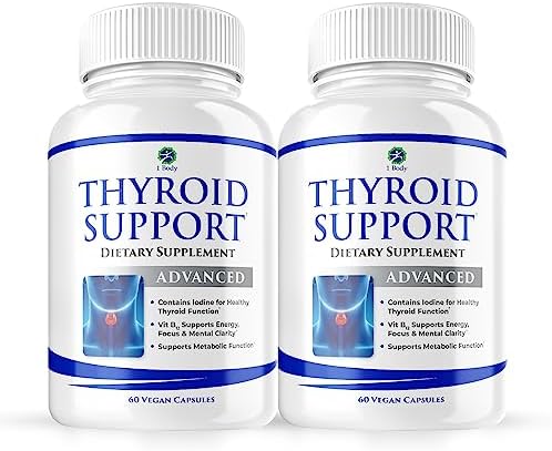 Amazon.com: 1 Body Thyroid Support Supplement with Iodine, Vitamin B12 ...