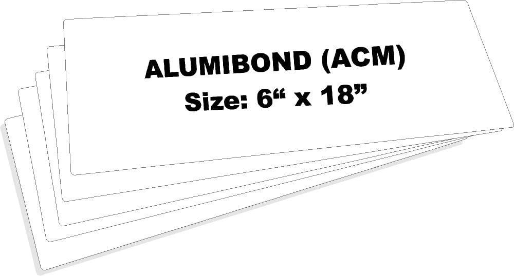 Amazon.com: JustSignFrames Alumibond Blank Metal Sign (Pack of 5), Made ...