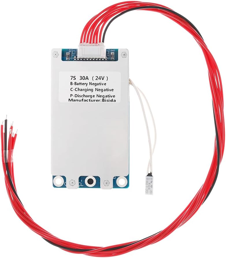 Amazon.com: Bisida 7S BMS 24V 30A Li-ion PCB Protection Board with ...